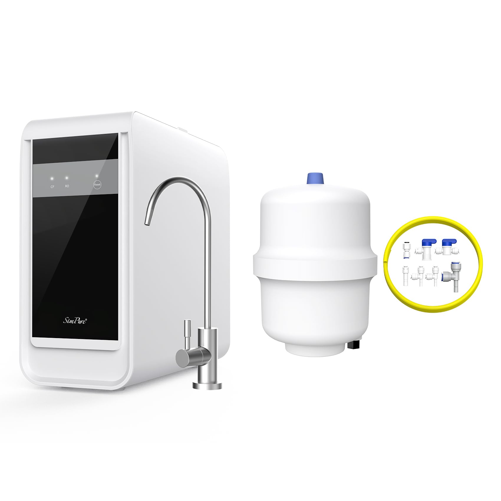 SimPure Q3-600 Reverse Osmosis System & Compact Water Pressure Tank ...