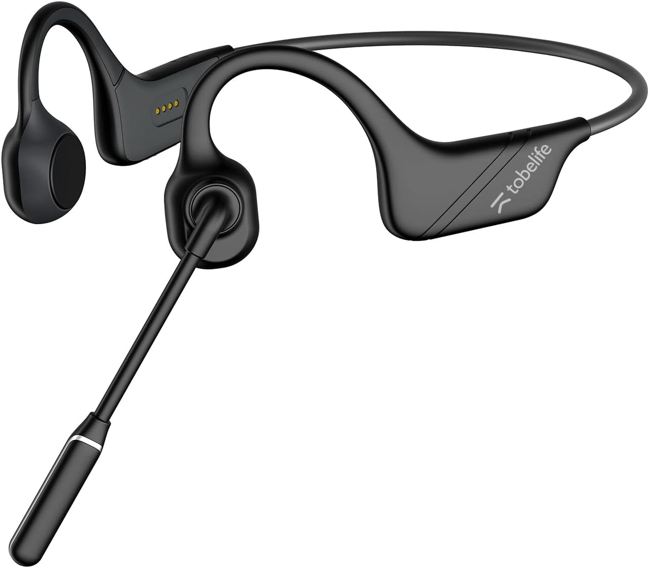 Amazon.com: tobelife Bone Conduction Headphones with Mic, Bluetooth 5.3 ...