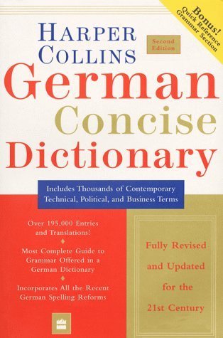 Collins German Concise Dictionary, 2e (HarperCollins Concise ...