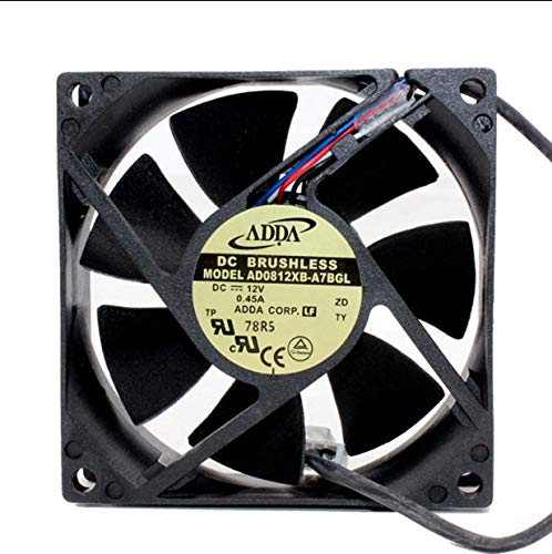 N+A dual ball high air volume fan for ADDA AD0812XB-A7BGL 12V 8025 0 ...