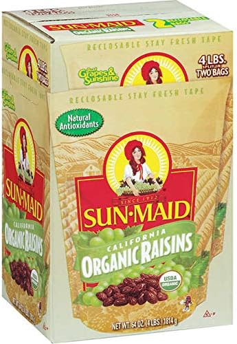 Amazon.com: Sun-Maid Organic California Sun-Dried Raisins - 2 Pack (4 ...