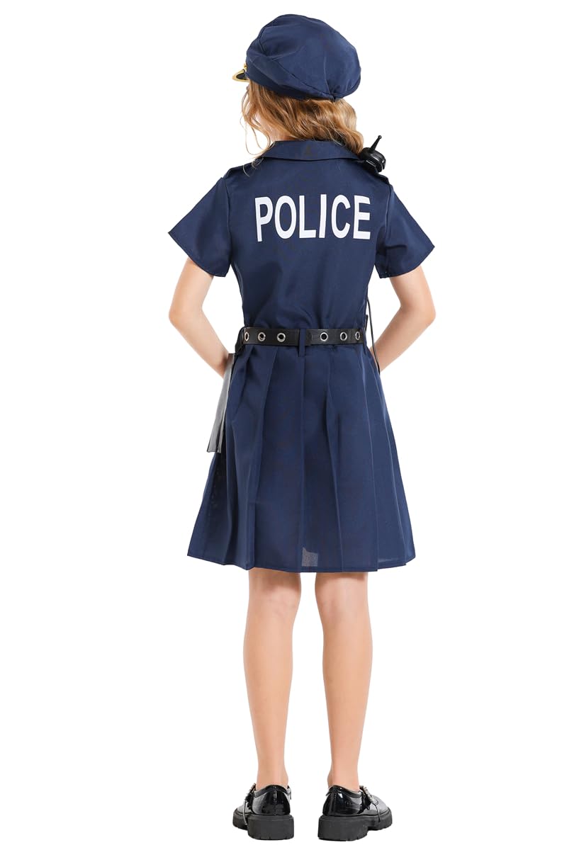 Snapklik.com : IBQ Halloween Police Officer Costume Dress Girls Kids ...