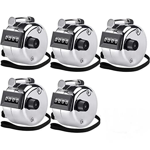 KARDIFF Tally Counter, 4-Digit Clicker Counter, Metal Hand Tally ...