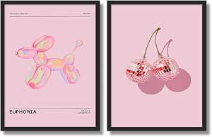 Amazon.com: Furmjond Cute Balloon Dog Poster Trendy Preppy Room Decor ...