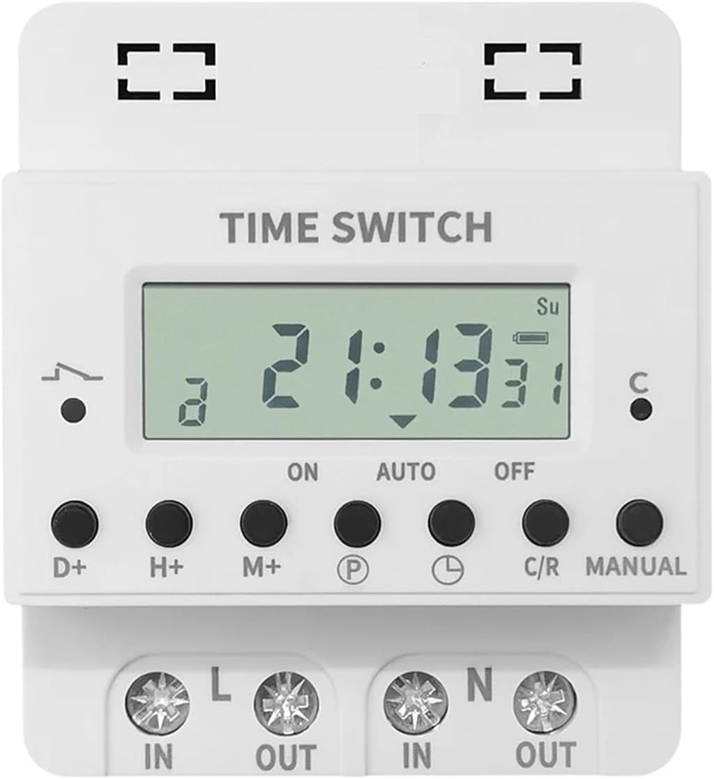 DEBLAN Timer 220V 60A-100A, Digital Timer Switch Relay, Weekly 7 Days ...