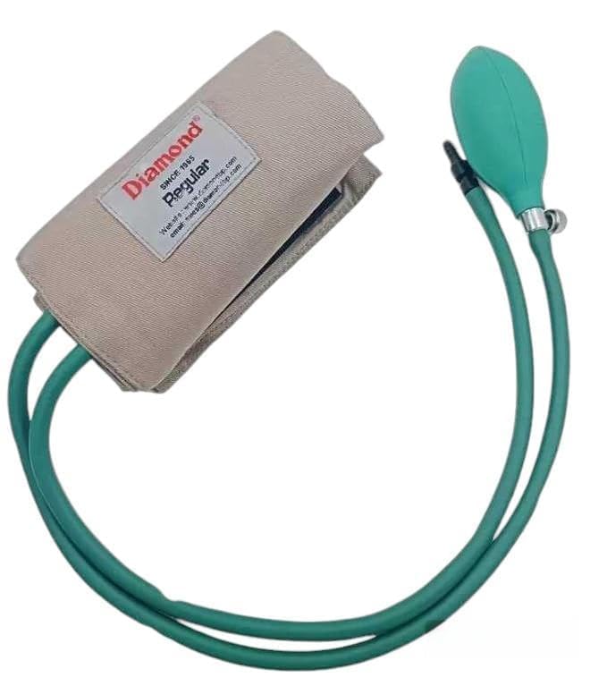 Diamond Regular BP Cuff with Bladder, Bulb, & Valve - BP Monitor Cuff ...