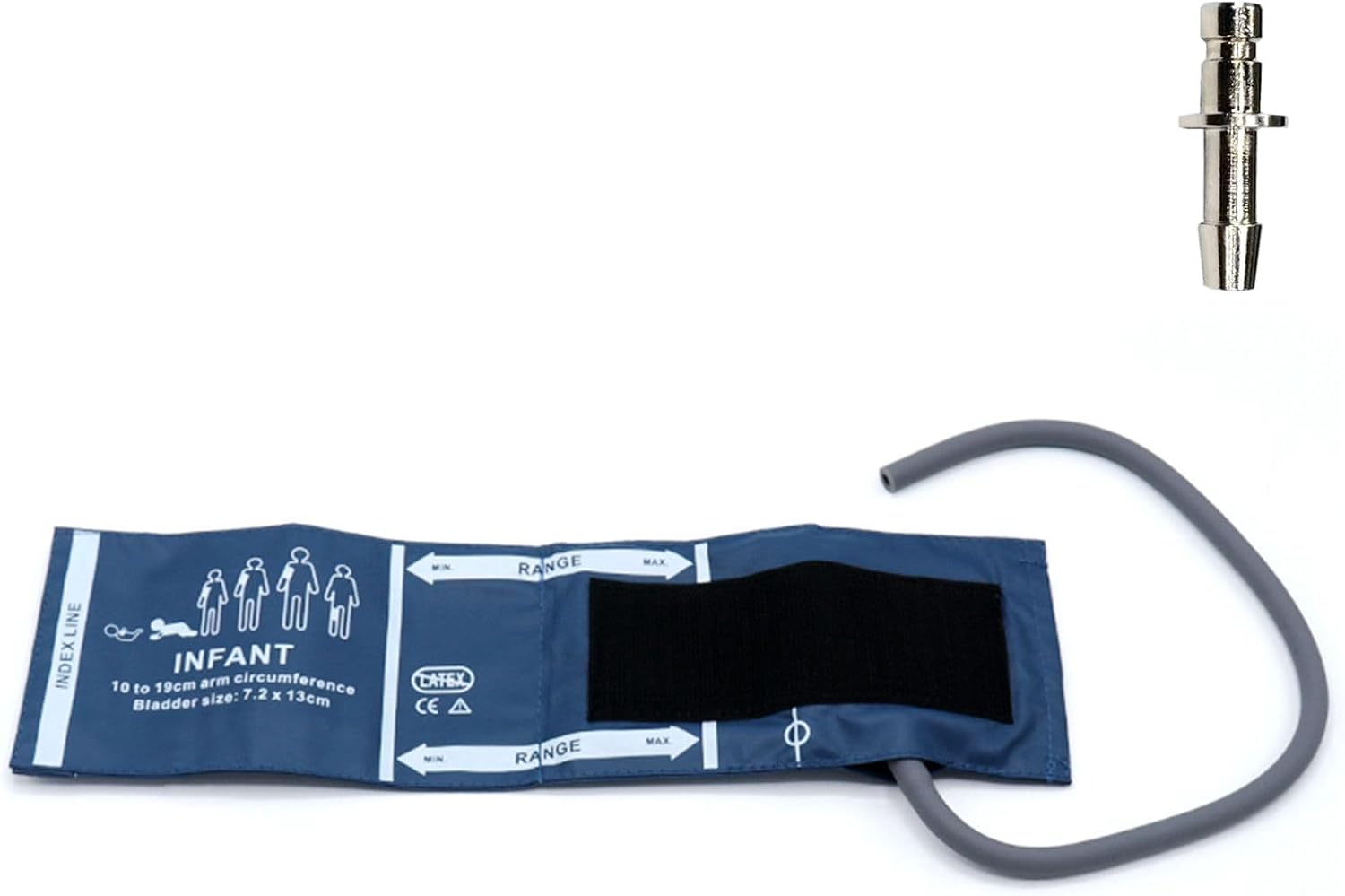 Amazon.com: Universal NIBP Cuff with BP12 Connector for Infant, 10-19 ...