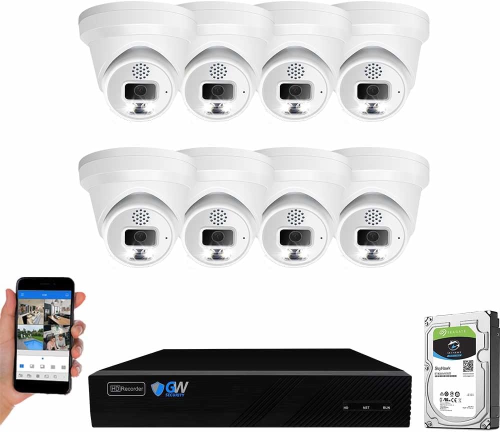 Amazon.com : GW Security 8 Channel 4K NVR 5MP POE Audio & Video ...