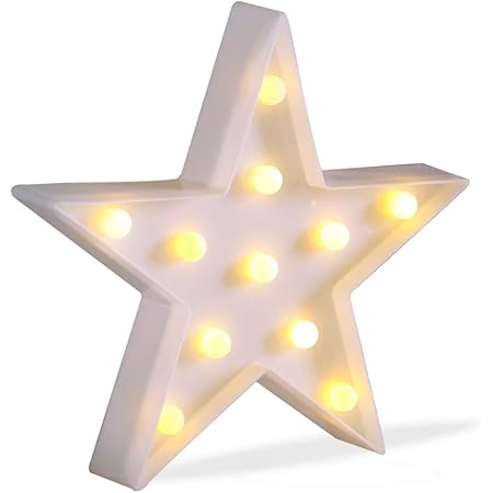 Marquee Light Star Shaped LED Plastic Sign-Lighted Marquee Star Sign ...