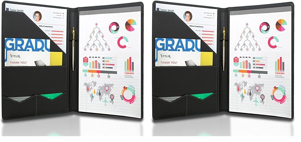 Snapklik.com : STYLIO Padfolio Portfolio Organizer Binder Interview ...