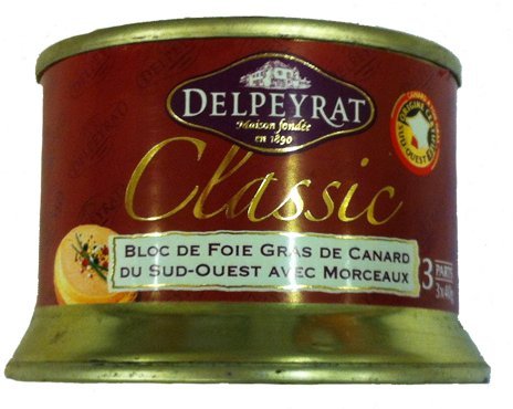 Amazon.com: French Foie Gras South West Delpeyrat-Bloc De Foie Gras De ...