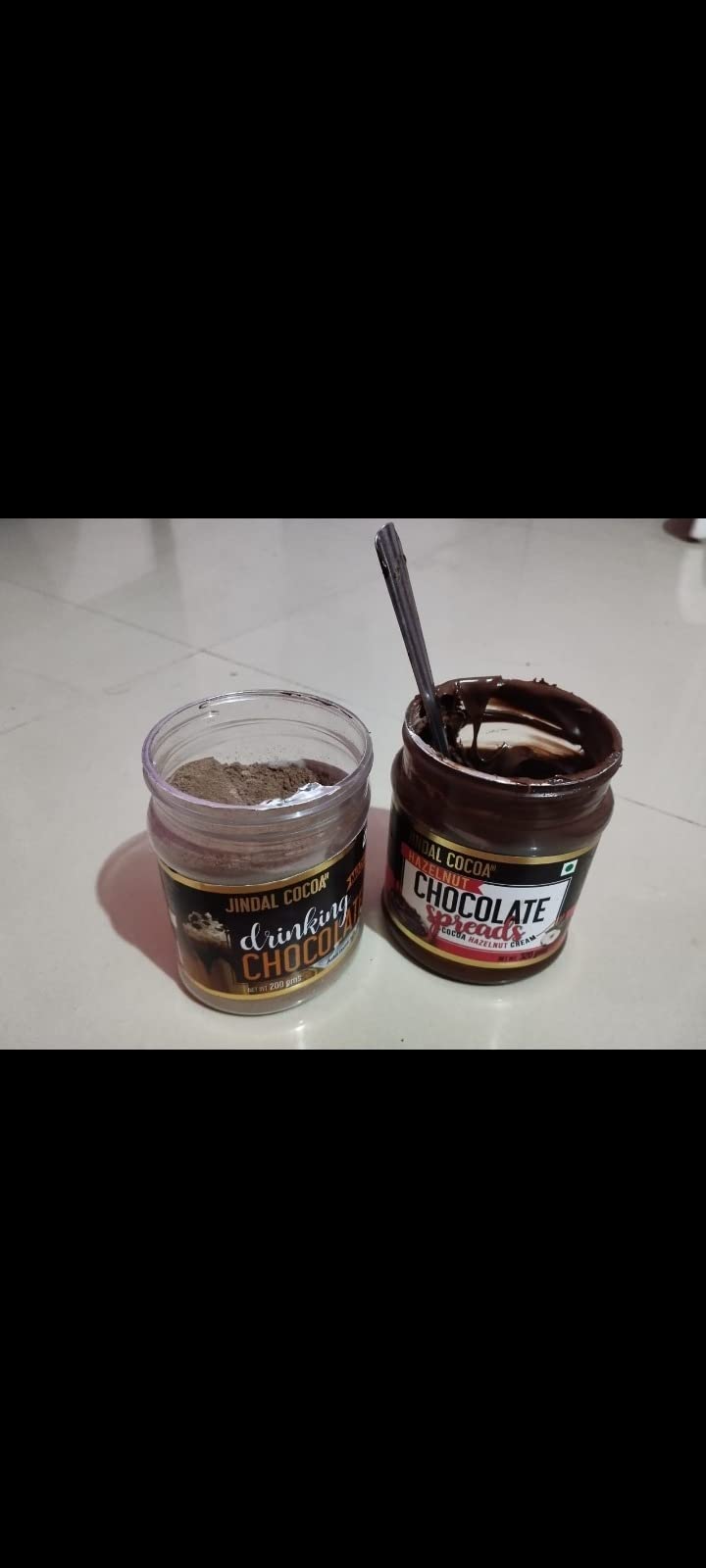 JINDAL COCOA Combo of Chocolate Hazelnut Spread 320 Gm | Mocha Drinking ...