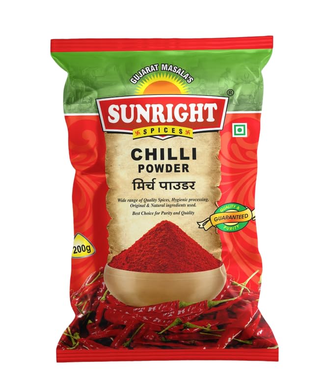 SUNRIGHT Spices CHILLI POWDER (200 G) : Amazon.in: Grocery & Gourmet Foods