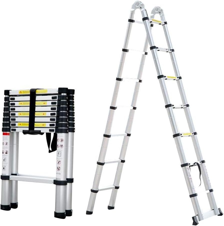 Telescopic Ladders Folding Extention Step Ladder Extension Straight ...