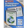 Tiger A3 black display book 40 pocket presentation folio : Amazon.co.uk ...