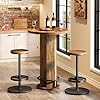 Amazon.com: Tribesigns Round Bar Table with Chairs, Industrial Bistro ...