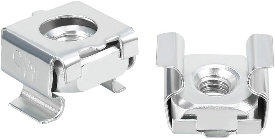 Amazon.com: uxcell 35 Pack, M5 Cage Nut, Carbon Steel Zinc Plated for ...