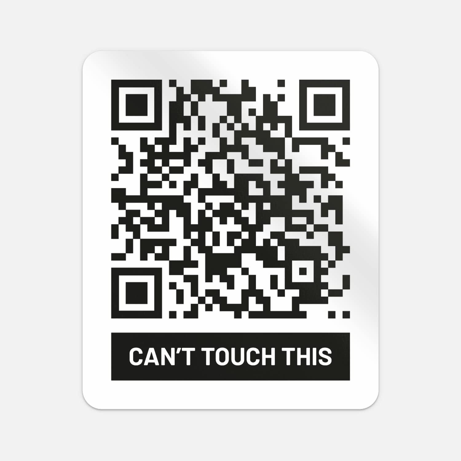 Amazon.com - | Scan Me | Cant Touch This QR Code Sticker Vinyl Bumper ...