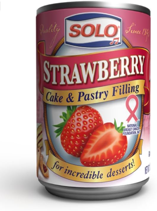 Amazon.com : Solo Cake/Pastry Filling Raspberry, 12 oz X 2 cans : Pie ...