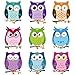 Amazon.com: 45 Pieces Colorful Owls Cut-Outs, Owls Accents Paper ...