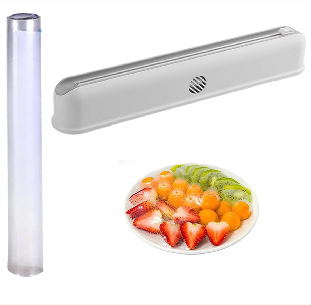 ADESUGATA Cling Film Cutter, Food Cling Film Dispenser with Cutter Wall ...