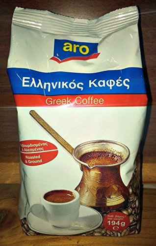 Amazon.com : Traditional, Greek Coffee Ground 194gr 6.84oz : Grocery ...