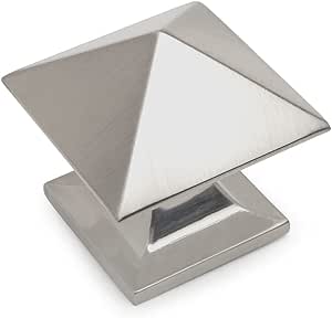Cosmas® 10555SN Satin Nickel Pyramid Cabinet Knob Hardware - 1-1/4 ...