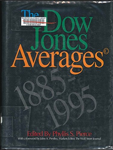 Amazon.com: The Dow Jones Averages 1885-1995: 9780786309740: Pierce ...