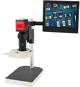 WERAC Digital Microscope 13MP 720P HDMI/VGA Industrial Camera With 8 ...