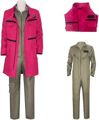 Amazon.com: Adult Hunter Costume 80s Ghost Hunting Jumpsuit Frozen ...