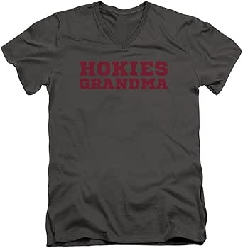 Amazon.com: Virginia Tech Official Grandma Unisex Adult V-Neck T Shirt ...