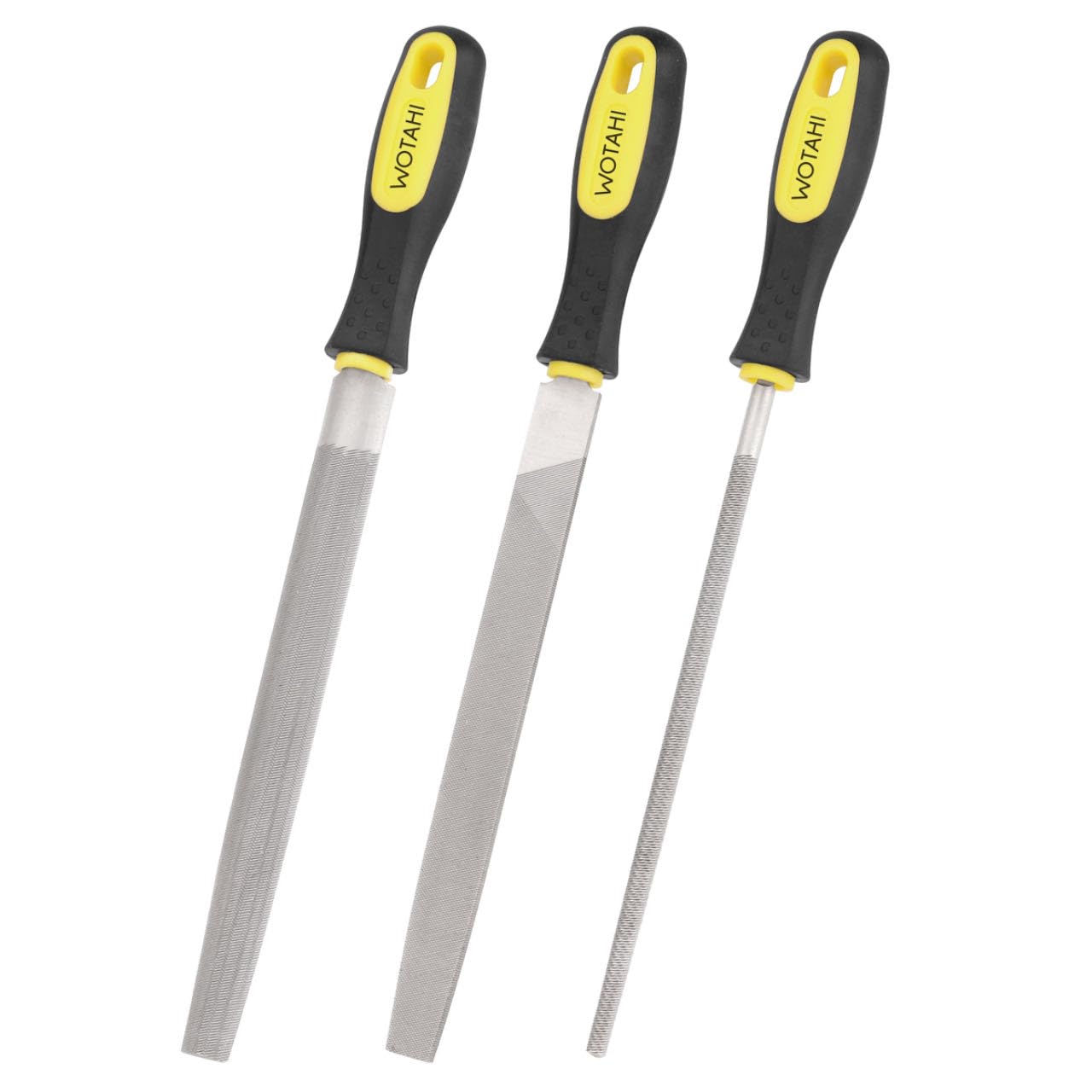 WOTAHI Metal File Set - 3PCS T12 Carbon Steel Files with 8-Inch Double ...