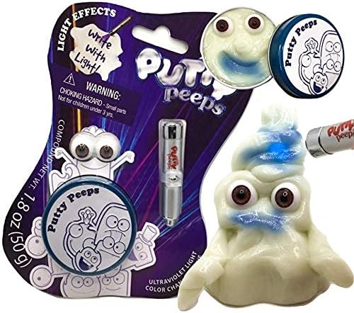 Putty Peeps Efectos de luz UV que cambian de color, paquete de 2 ...