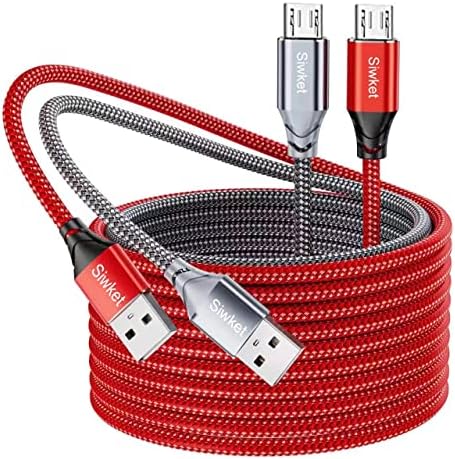 PS4 Controller Charger Cable,2 Pack 3M/10FT Micro USB Cable Charging ...