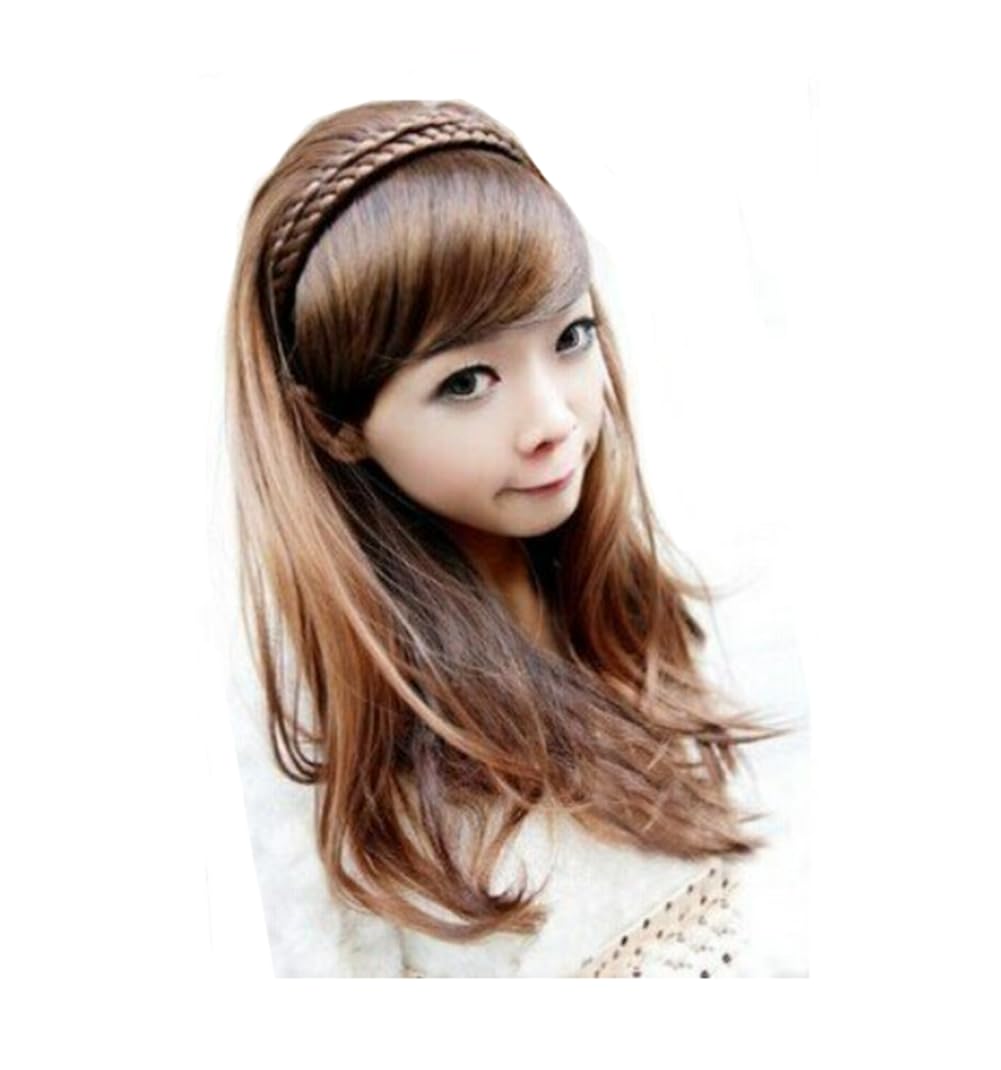 Amazon.com: OYSRONG Extensiones rizadas cortas de color marrón claro ...