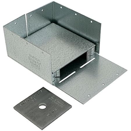 Amazon.com: Simpson Strong Tie ABW66Z ZMAX Galvanized 12-Gauge 6x6 ...