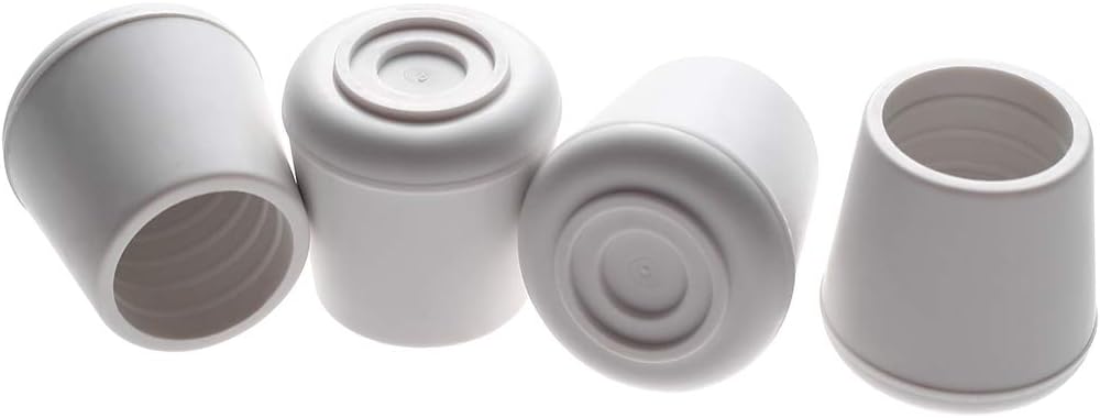 Furnigear Chair Leg Tips Caps Non-Slip Rubber Leg Tips 1-1/8” Inner ...