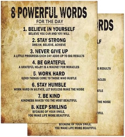 Amazon.com: 7 Rules of Life Motivational Poster – Printed on Premium ...