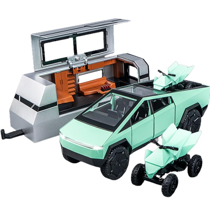 Amazon.com: 1/24 Toy Trucks and Trailer for Boys Adults, Diecast Metal ...