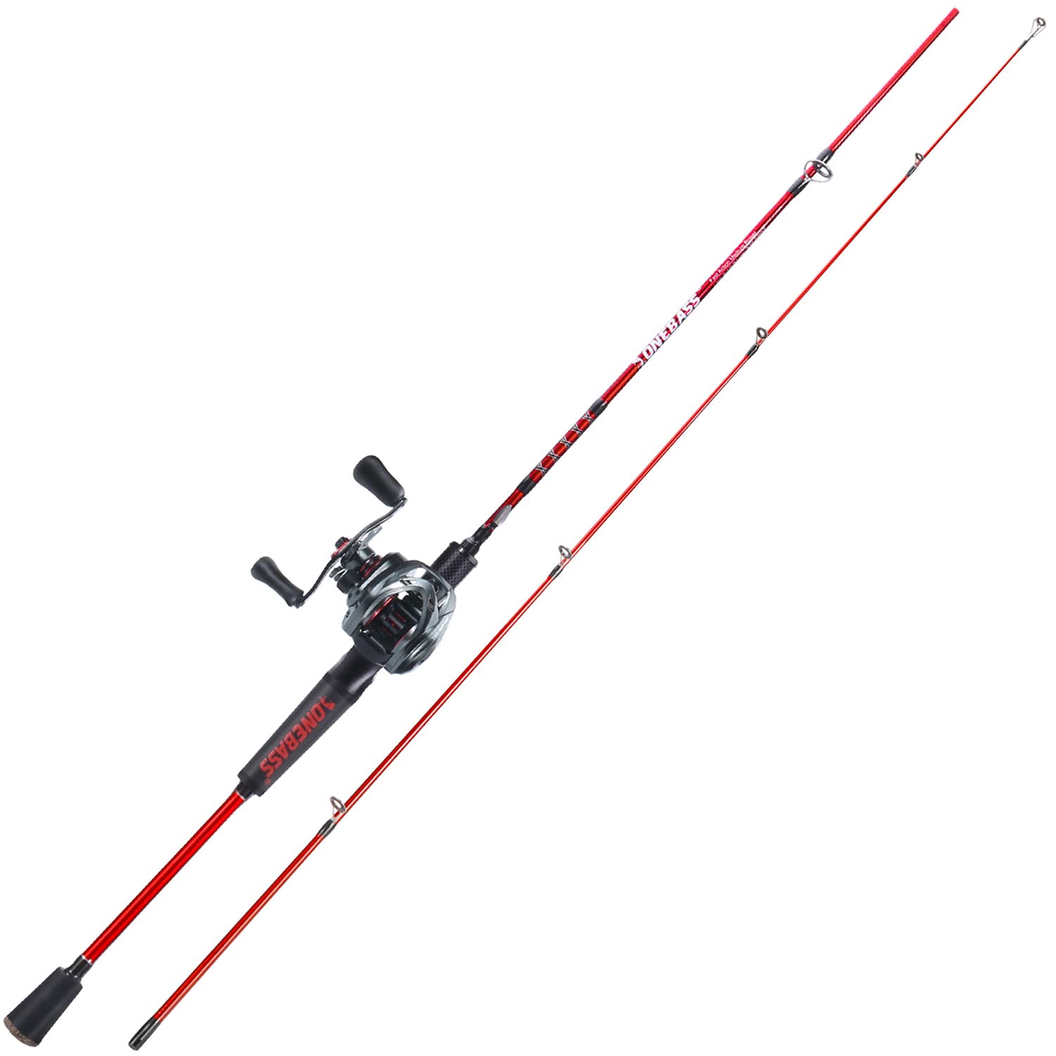One Bass Fishing Rod and Reel Combo, IM7 Graphite 2 Pc Blank ...