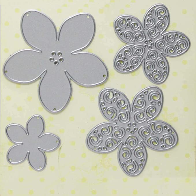 Metal Cutting Dies Flower Design(Sheet Size:10x12x1cm) - for ...