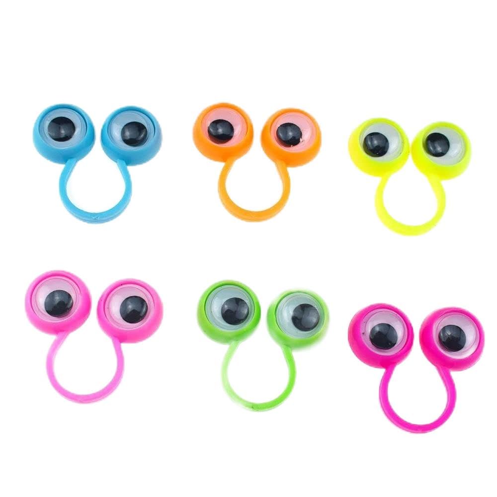 Amazon.com: Eyeball Ring, 10 Pcs Eye Finger Puppets Eye Wiggly Finger ...