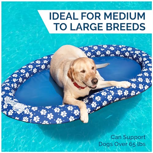 SwimWays Paddle Paws Spring Float Dog Raft, Large (65 lbs. and Up ...