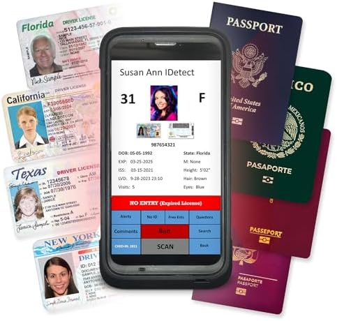 ID Scanner - Drivers License and Passport Scanner and Reader - Age ...