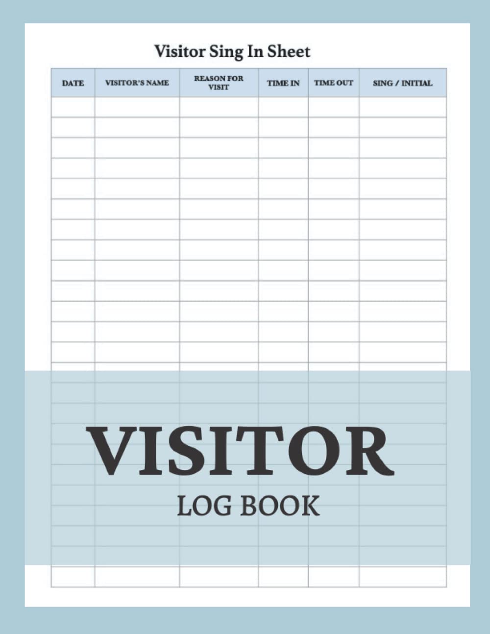 Buy Visitor Log Book: Visitor Register Book for Business, Visitor Book ...