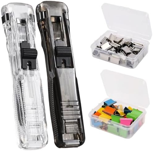 Amazon.com : 2 Pcs Portable Reusable Paper Clam Clip Dispenser Refill ...