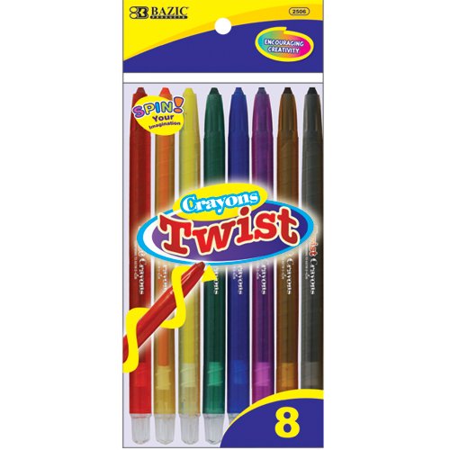 BAZIC 8 Color Propelling Crayon : Amazon.in: Home & Kitchen