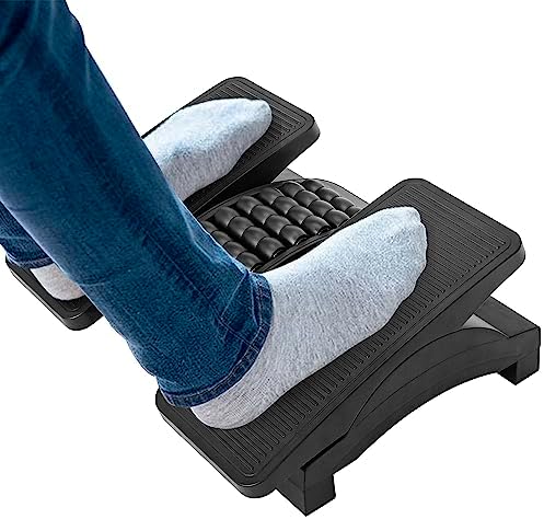 Amazon.com: Footrest Under Desk Adjustable Pressure Relief Footrests ...