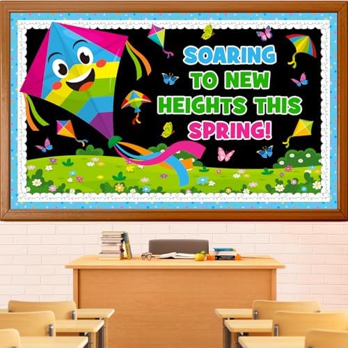 Amazon.com : Spring Kite Bulletin Board Decoration Set, Spring Flower ...