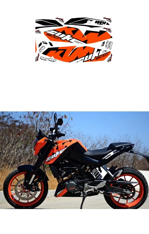 Duke 200 Sticker Kit | Duke 200 Body Sticker : Amazon.in: Car & Motorbike